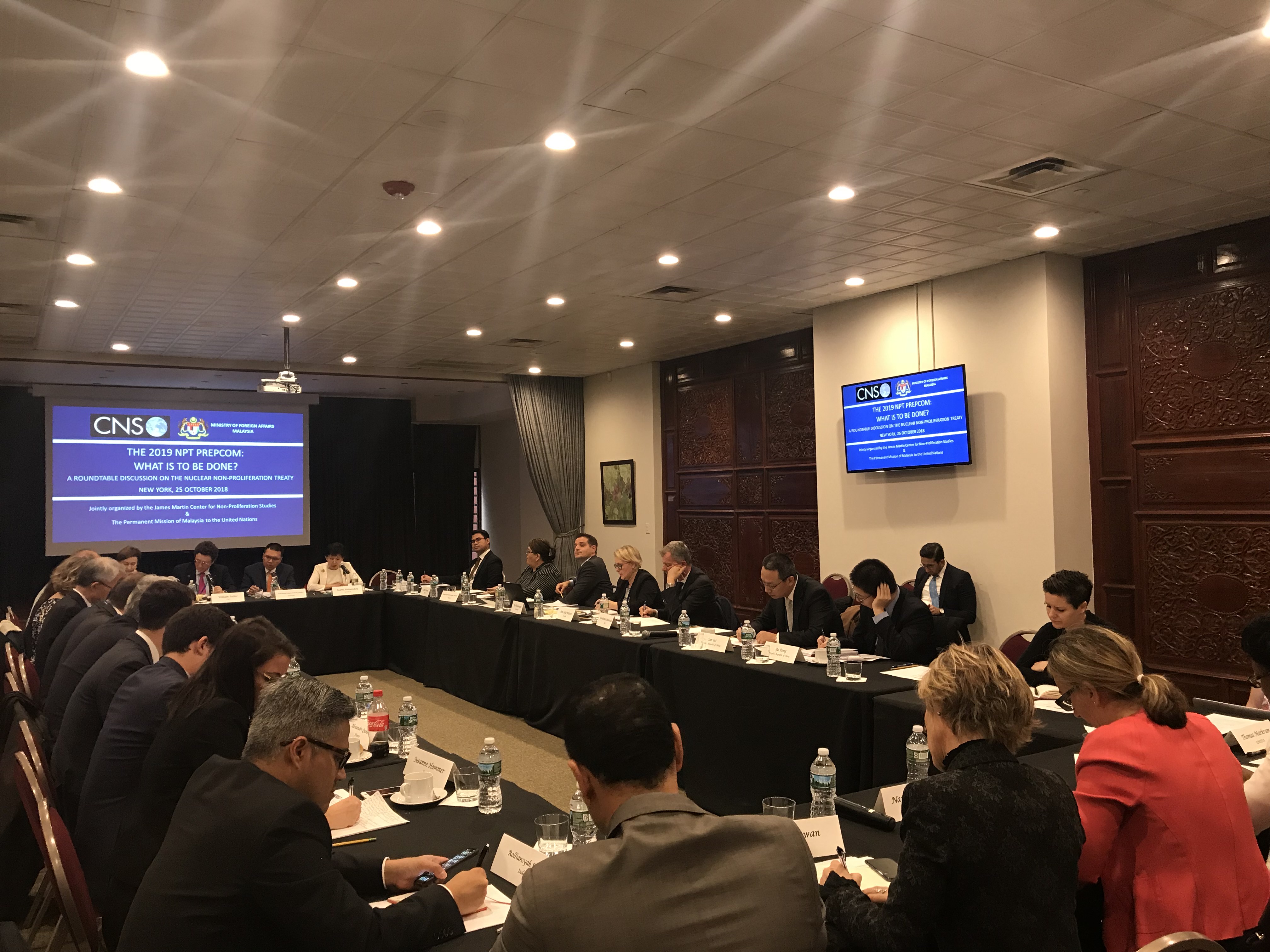 NPT Roundtable Discussion Co-hosted by CNS and the Malaysian Mission to ...